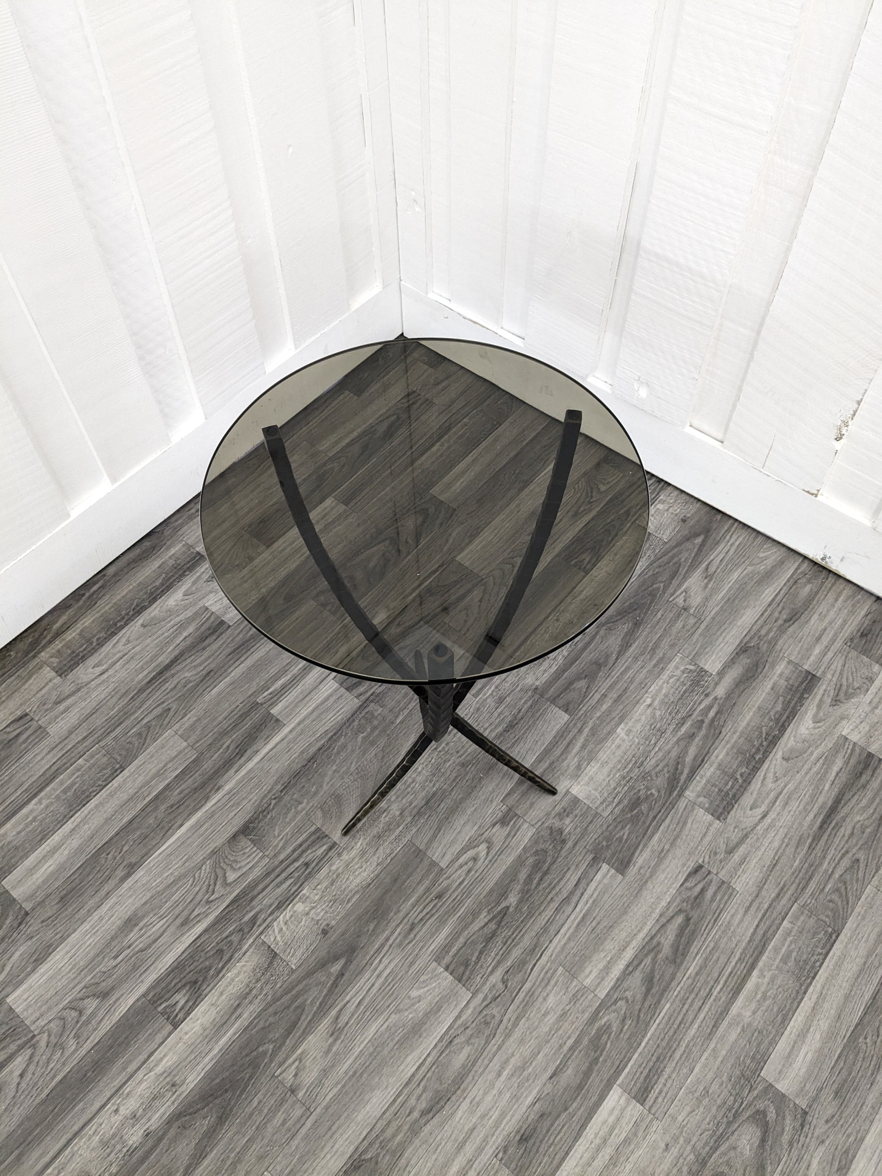 17" DIA Bronze Glass – Gable Valley Wrought Iron