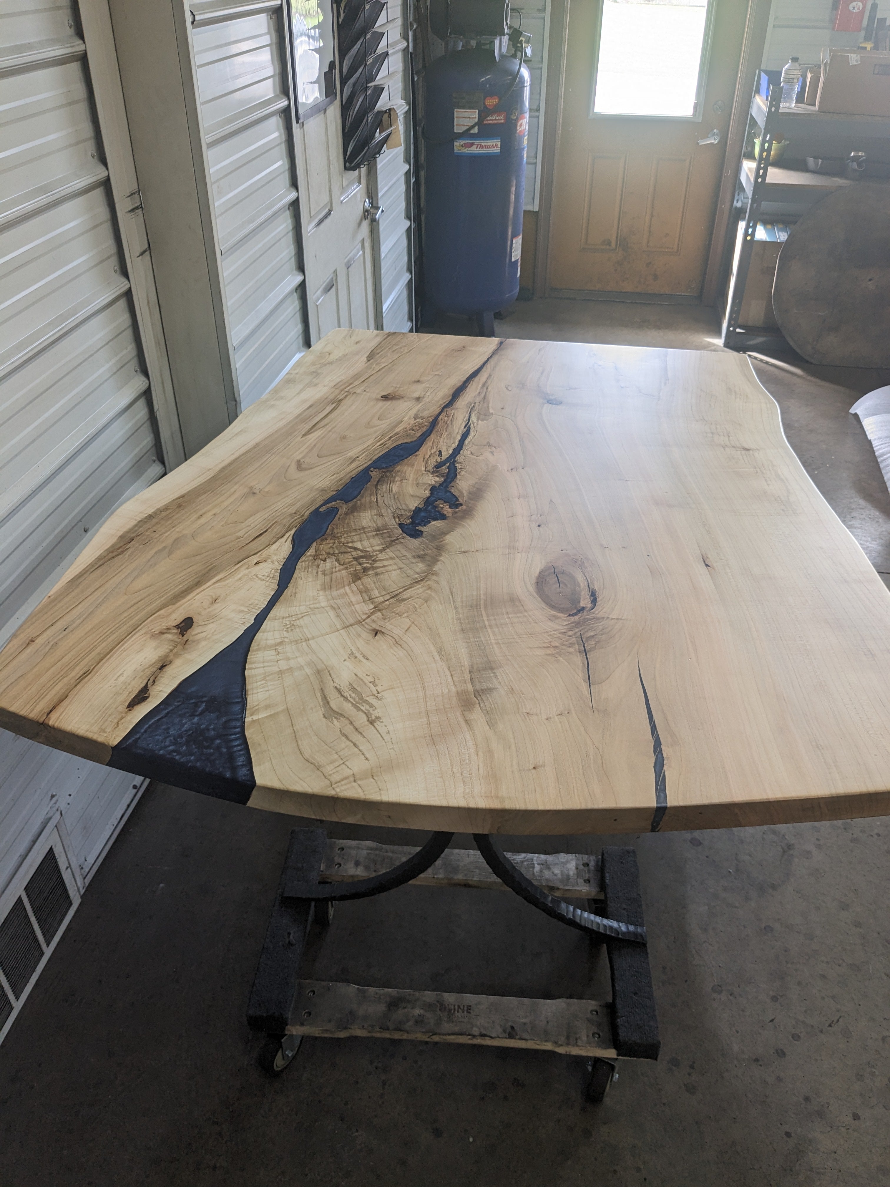 48"x60" Maple Tabletop – Gable Valley Wrought Iron